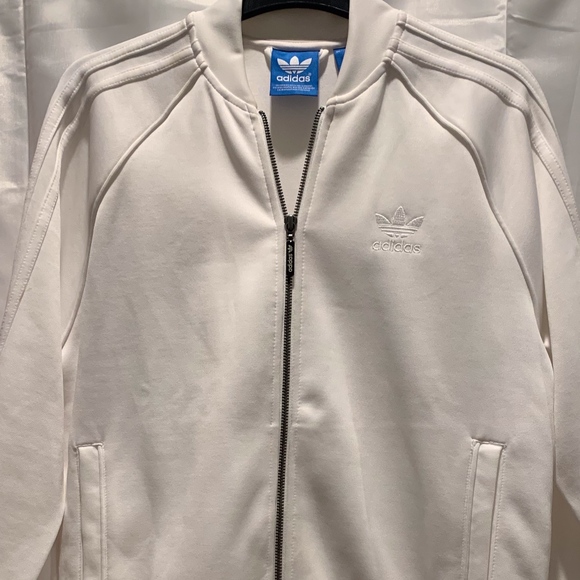 adidas | Jackets & Coats | Adidas Originals Track Jacket All White ...